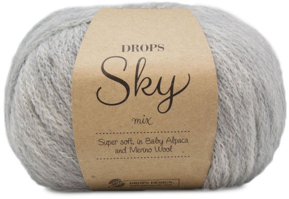 Drops Sky Mix 002 Pearl Grey | Yarnplaza.com