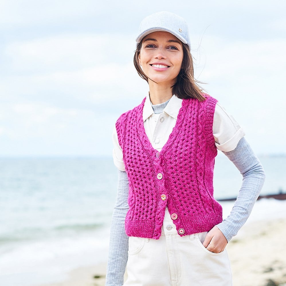 Stylecraft knitting pattern Relove Cardigan and Waistcoat (2 designs ...