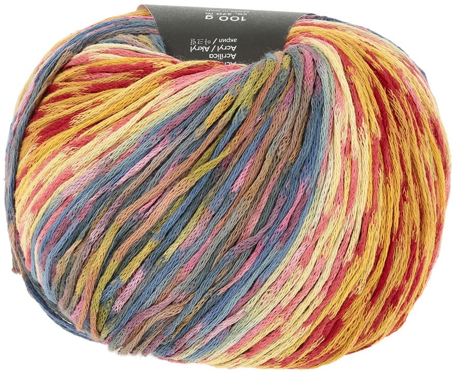 Lang Yarns Artsy 003 Red/Blue/Yellow | Yarnplaza.com