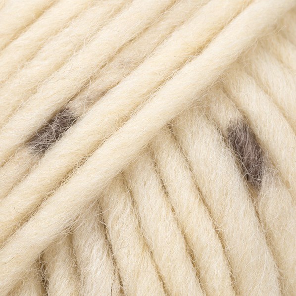 Drops Snow Print 123 Cacao Bits | Super bulky wool yarn for felting