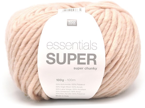 Rico Essentials Super Super Chunky 018 Powder | Yarnplaza.com