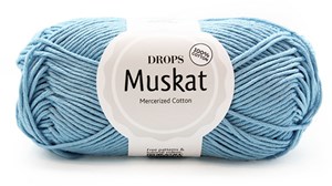 Drops Muskat Uni Colour 02 Light-blue | Yarnplaza.com