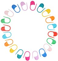 Opry Stitch Markers | 20 colorful locking stitch markers