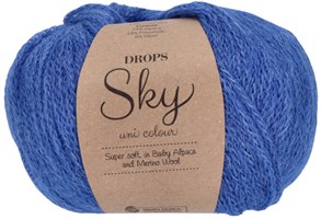 Drops Sky Uni Colour 029 Cobalt Blue | Yarnplaza.com