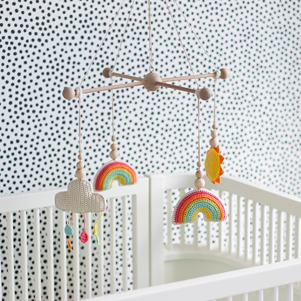 Go Handmade Wooden mobile 4-armed | Yarnplaza.com