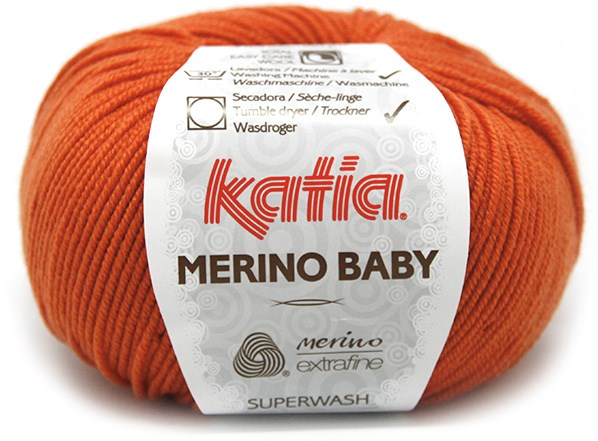 Katia Merino Baby 049 Orange - Order online at Yarnplaza.com