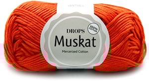 Drops Muskat Uni Colour 49 Dark-orange | Yarnplaza.com