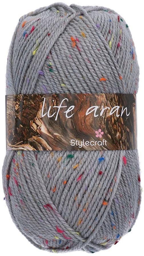 Stylecraft Life Aran 2499 Silver Nepp | Yarnplaza.com