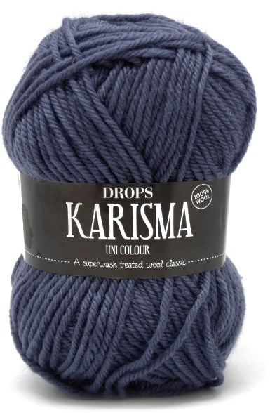 Drops Karisma Uni Colour 065 Denim-blue | Yarnplaza.com