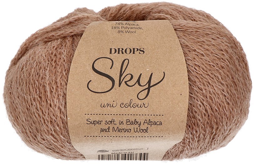 Drops Sky Uni Colour 022 Almond | Yarnplaza.com
