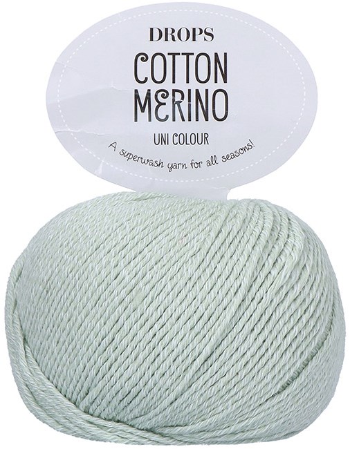 Drops Cotton Merino Uni Colour 32 Pistachio Ice Cream | Yarnplaza.com