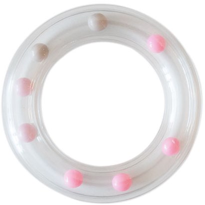 Go Handmade Rattle Ring Pink 80mm | Yarnplaza.com