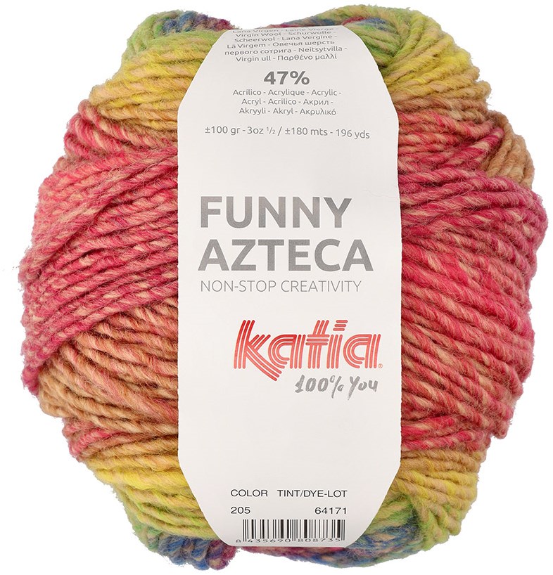 Katia Azteca 205 Fuchsia-Blue | Yarnplaza.com