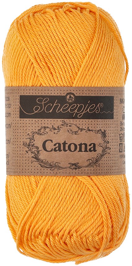 Scheepjes Catona 50g 208 Yellow Gold | Yarnplaza.com