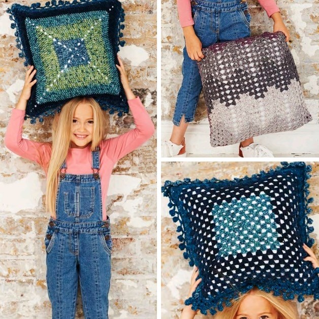 Crochet Pattern Stylecraft Batik Swirl DK No. 9487 Cushions - Yarnplaza.com