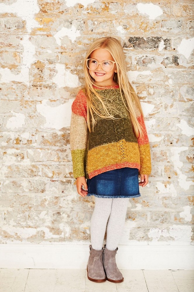 Knitting Pattern Stylecraft Batik Swirl DK No. 9485 Kids’ Sweater and ...