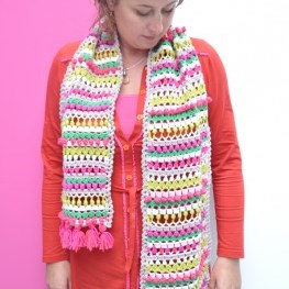 Crochet pattern Sampler scarf - Free Crochet Patterns at Yarnplaza.com