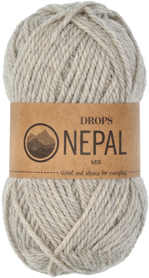Drops Nepal Mix 500 Light Grey | Yarnplaza.com