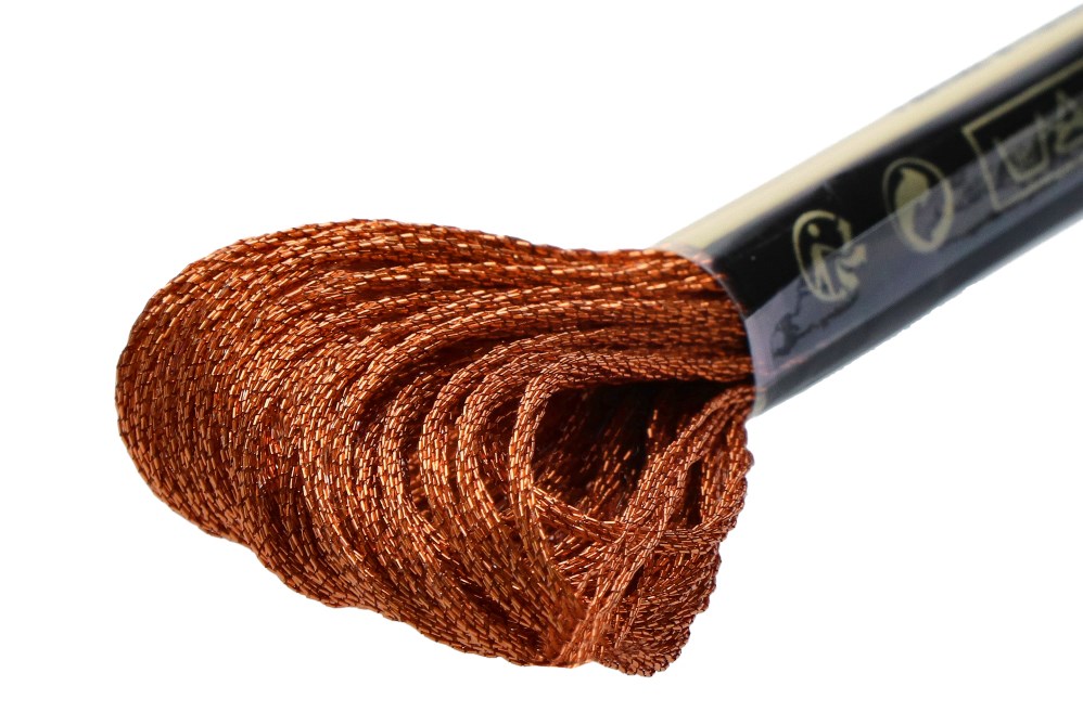 DMC 317W Mouliné Metallise Embroidery Thread 8m E301 | Yarnplaza.com