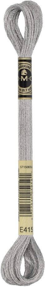 DMC 317W Mouliné Metallise Embroidery Thread 8m E415 | Yarnplaza.com
