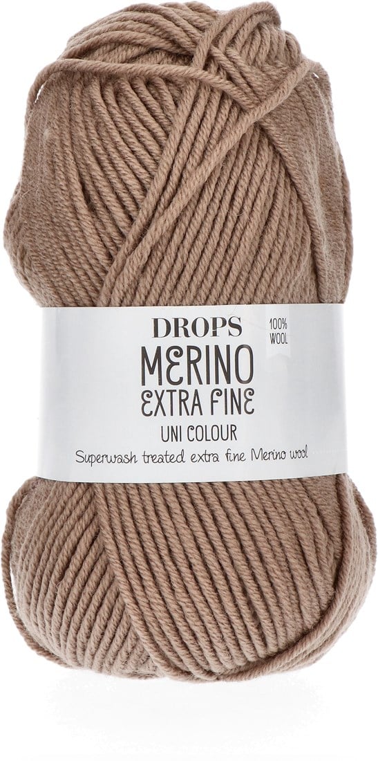 Drops Merino Extra Fine Uni Colour 51 Coffee | Yarnplaza.com
