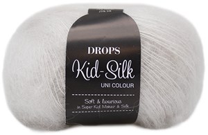 Drops Kid-Silk Uni Colour 038 Chalk | Yarnplaza.com