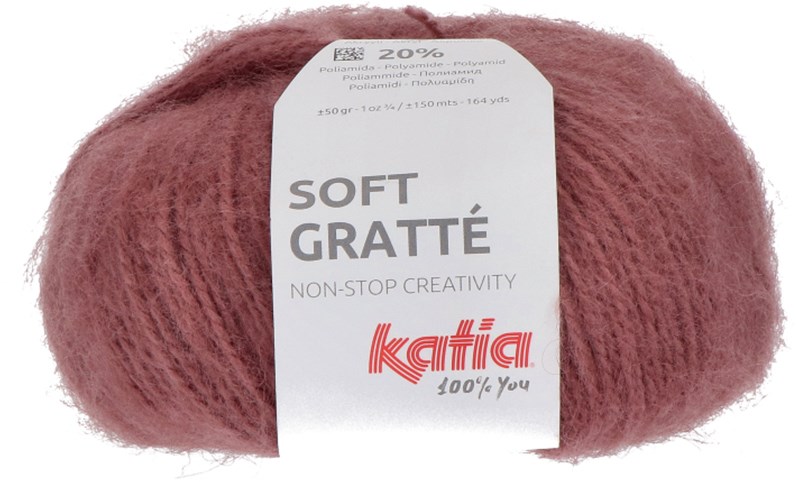 Katia Soft Gratte 082 Dark Rose yarn | Yarnplaza.com
