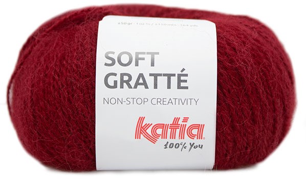 Katia Soft Gratte 073 Red yarn | Yarnplaza.com