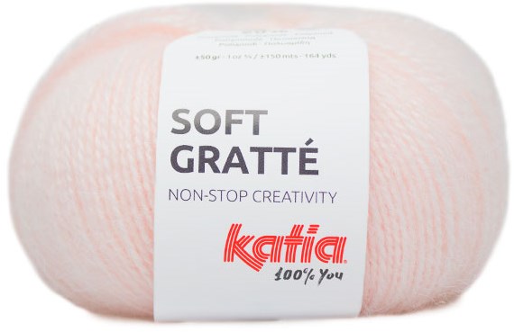 Katia Soft Gratte 078 Light pink yarn | Yarnplaza.com