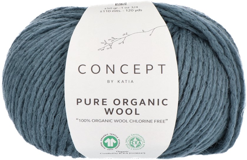 Katia Pure Organic Wool 058 Petroleo - Yarnplaza.com