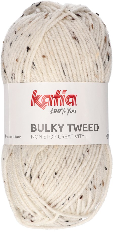 Katia Bulky Tweed 200 Ecru - Yarnplaza.com