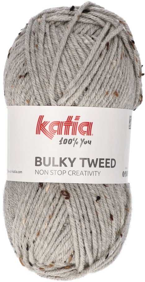 Katia Bulky Tweed 201 Light Grey - Yarnplaza.com