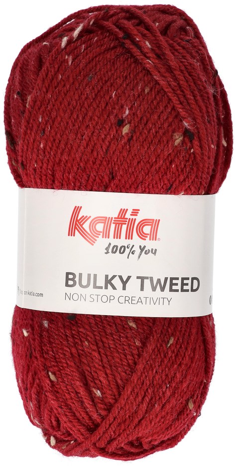 Katia Bulky Tweed 207 Red - Yarnplaza.com