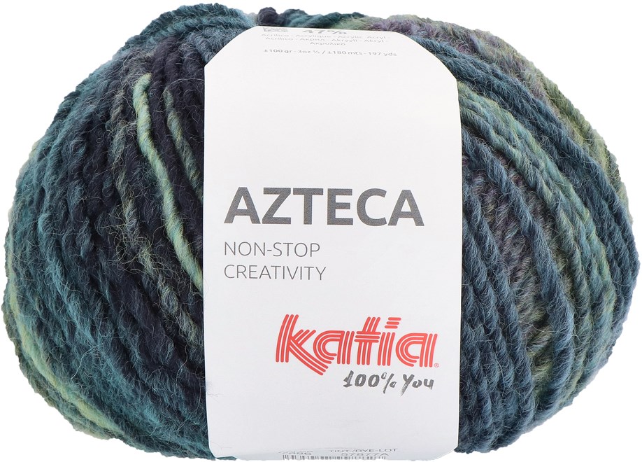 Katia Azteca 7886 Green blue/Green | Order online at Yarnplaza.com