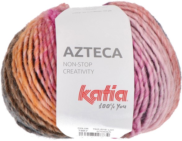 Katia Azteca 7887 Lilac/Orange/Yellow | Order online at Yarnplaza.com