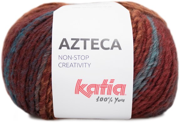 Katia Azteca 7872 Blue/Rust/Brown | Order online at Yarnplaza.com