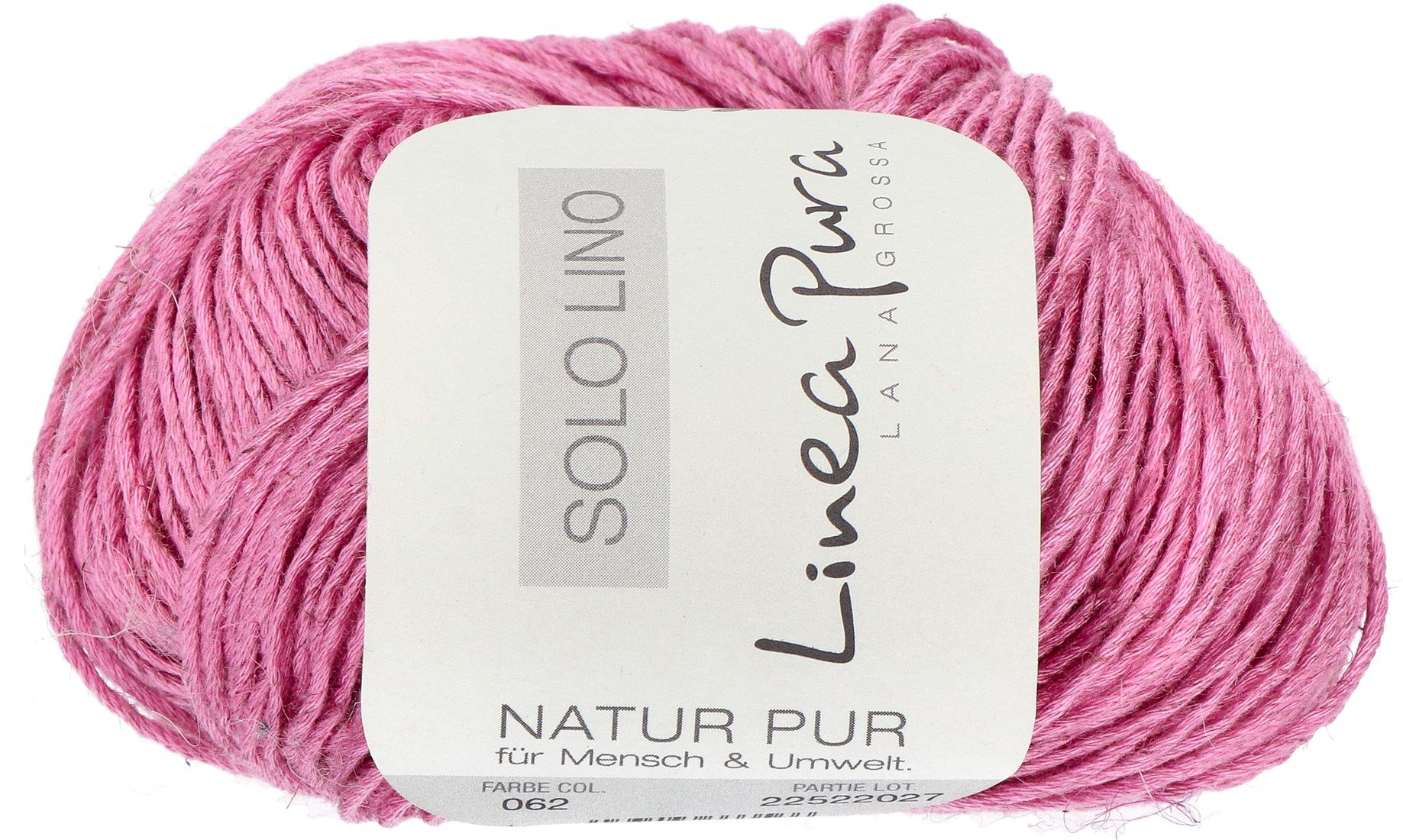 Lana Grossa Solo Lino 062 Carnation Pink | Yarnplaza.com