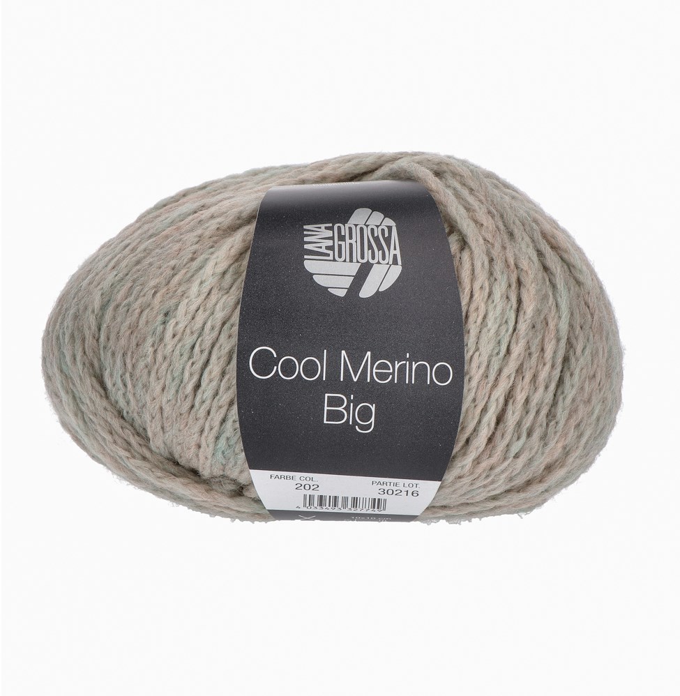Lana Grossa Cool Merino Big 202 Beige/Grège | Yarnplaza.com