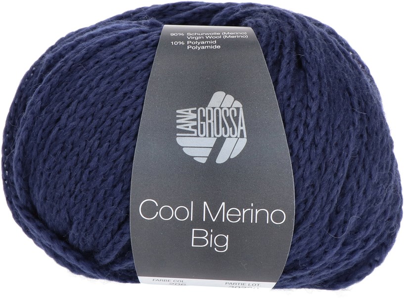 Lana Grossa Cool Merino Big 206 Marine | Yarnplaza.com