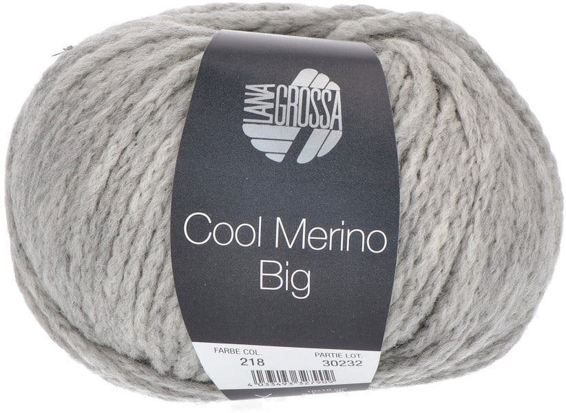 Lana Grossa Cool Merino Big 218 light grey | Yarnplaza.com