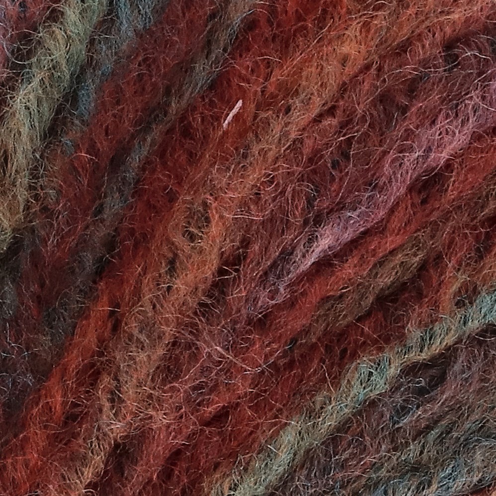 Lang Yarns Reina 001 Red/Brown/Green - Yarnplaza.com