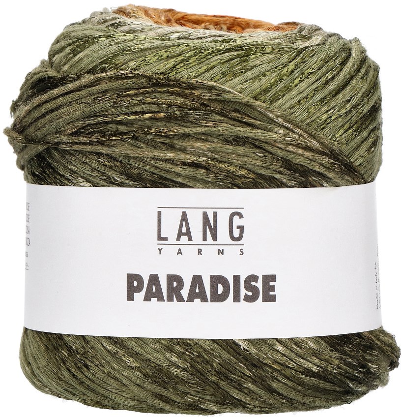 Lang Yarns Paradise 097 Olive/Cognac | Yarnplaza.com
