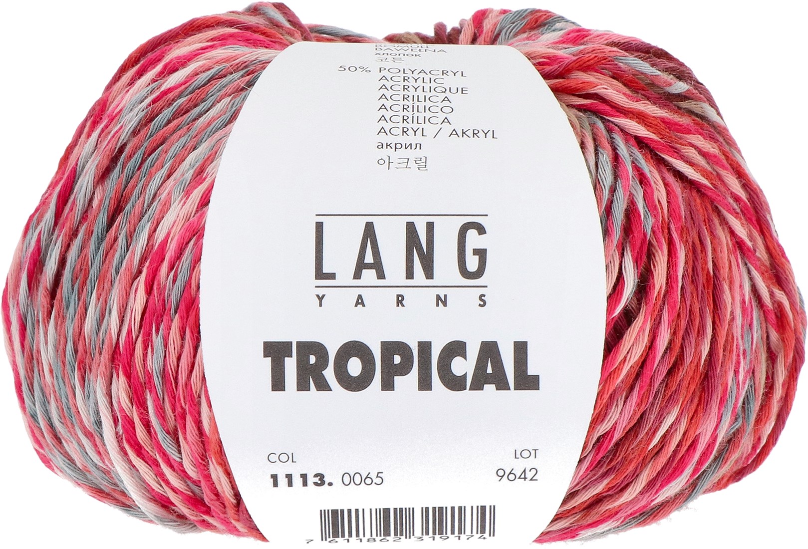 Lang Yarns Tropical 065 Berry/Rose - Yarnplaza.com