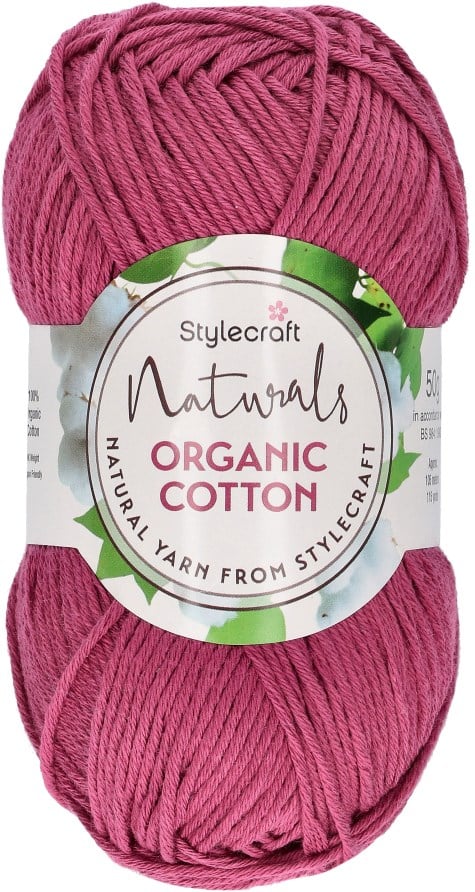 Stylecraft Naturals - Organic Cotton DK 7186 Plum | Yarnplaza.com