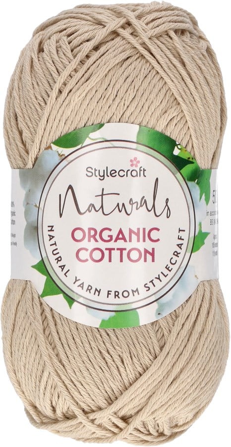 Stylecraft Naturals - Organic Cotton DK 7187 Flax | Yarnplaza.com