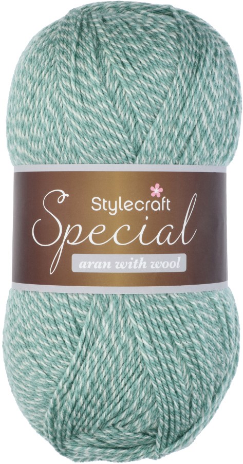 Stylecraft Special Aran with Wool - Marl shades 7048 Sage Marl ...