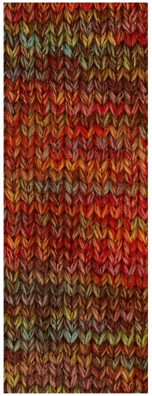 Lana Grossa Cool Merino Big Color 402 Gray-green/red/yellow/mint/brown ...