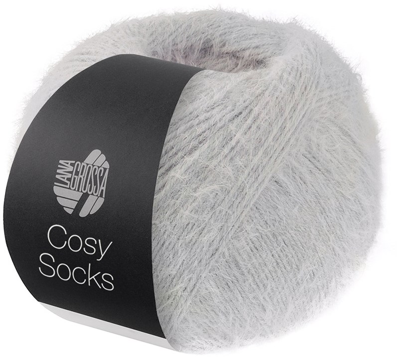 Lana Grossa Cosy Socks 0008 Light Grey | Soft merino sock yarn