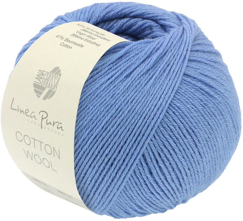 Lana Grossa Cotton Wool 004 Blue | Yarnplaza.com