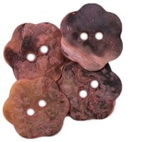 Drops Button Flower Mother-of-Pearl 15 mm - Yarnplaza.com